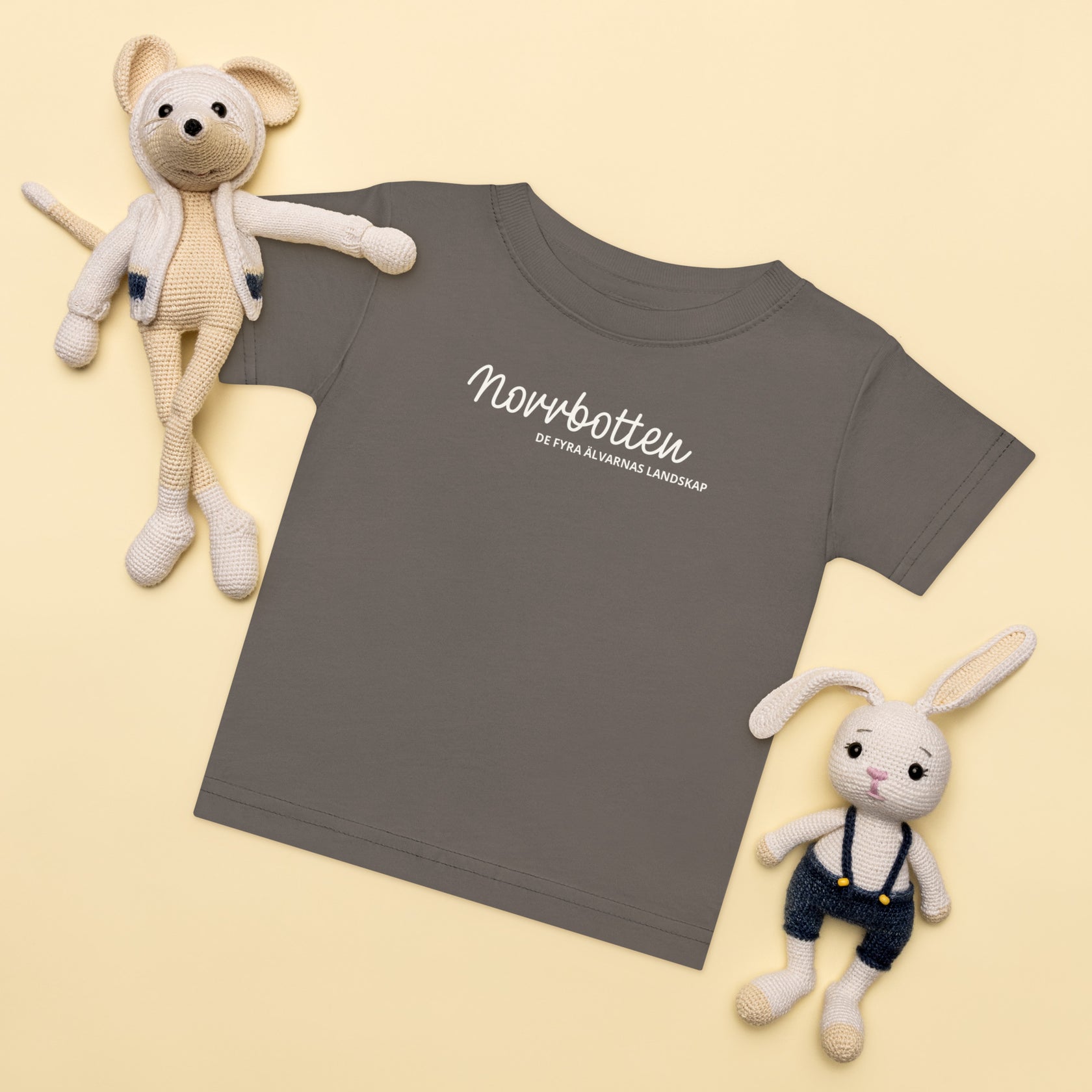 Baby jersey Norrbotten - De fyra älvarnas landskap T-shirt vitt tryck ...